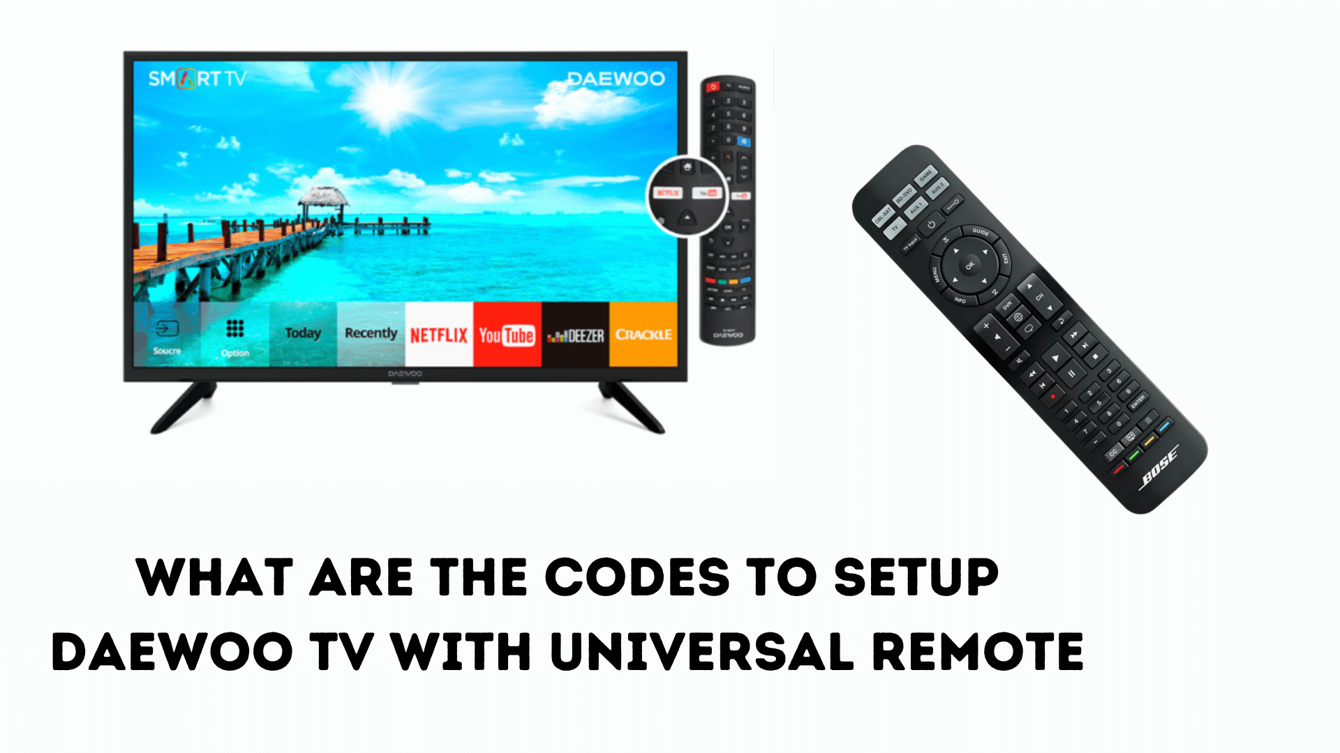 Daewoo Universal Remote Codes & Program - Remotes Replacement