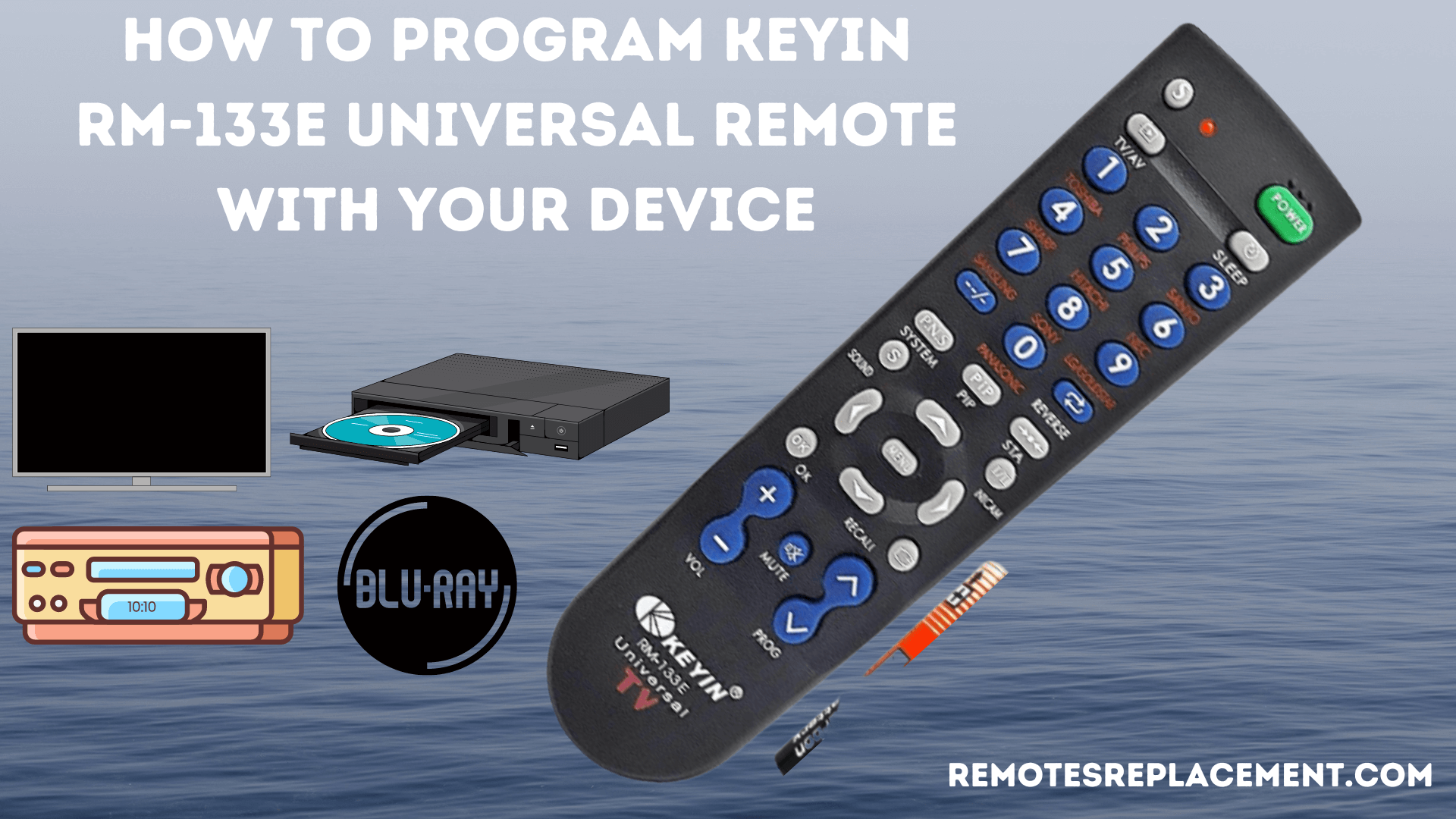 Keyin rm-133e Universal Remote Codes & Program - Remotes Replacement