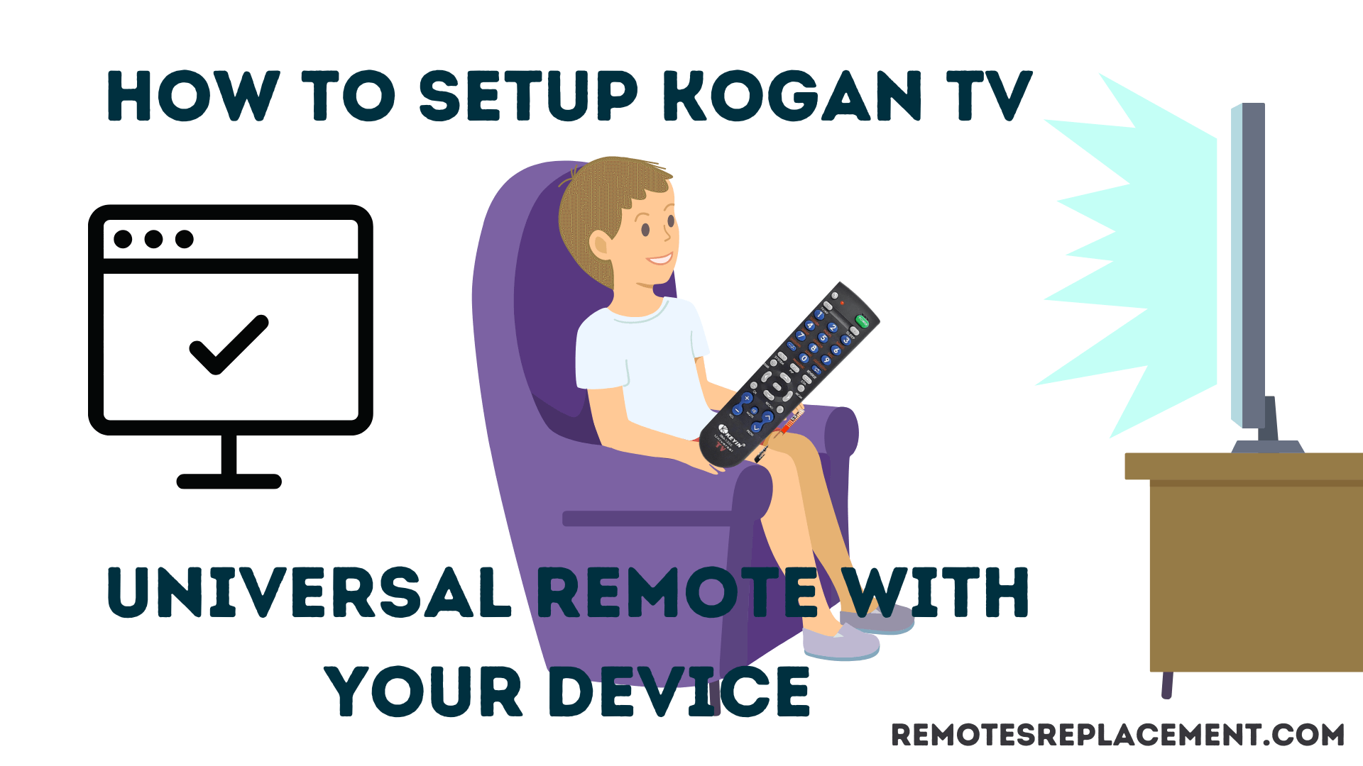 Kogan TV Universal Remote Codes & Program - Remotes Replacement
