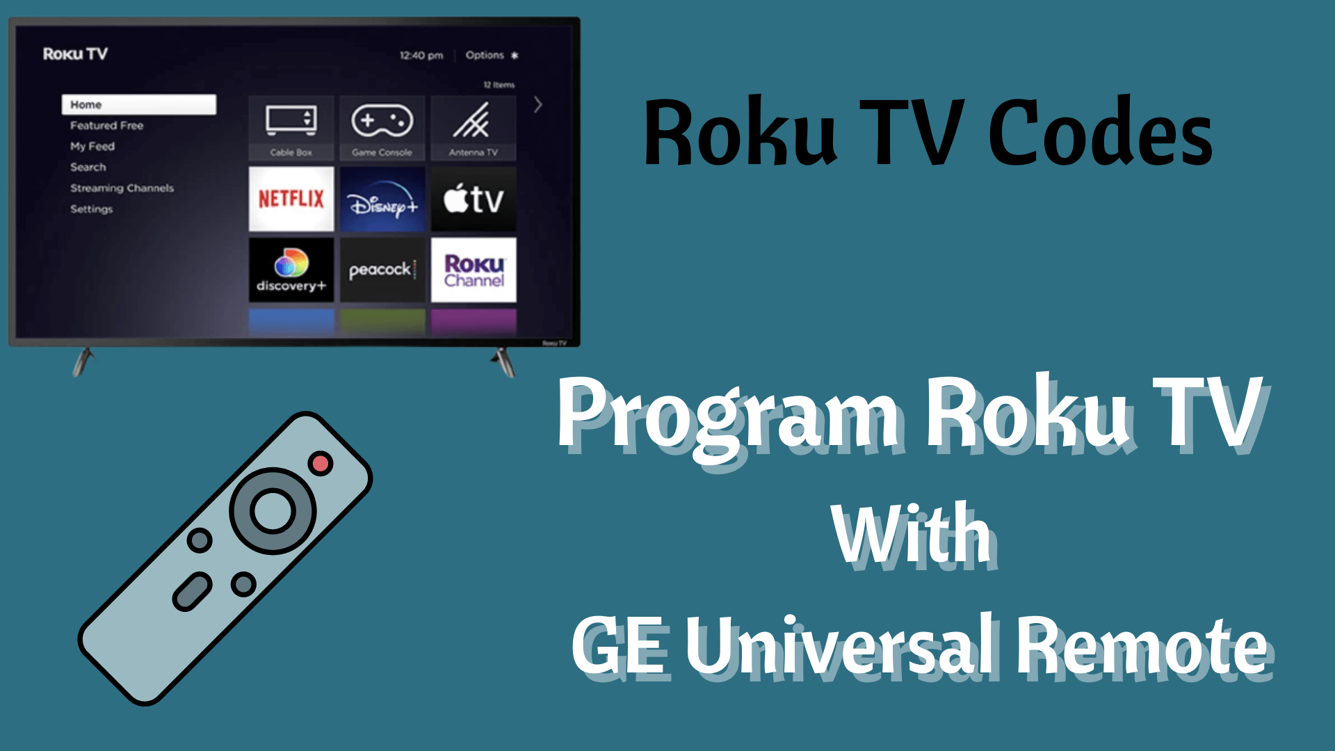 Roku Tv Universal Remote Codes & Instructions - Remotes Replacement