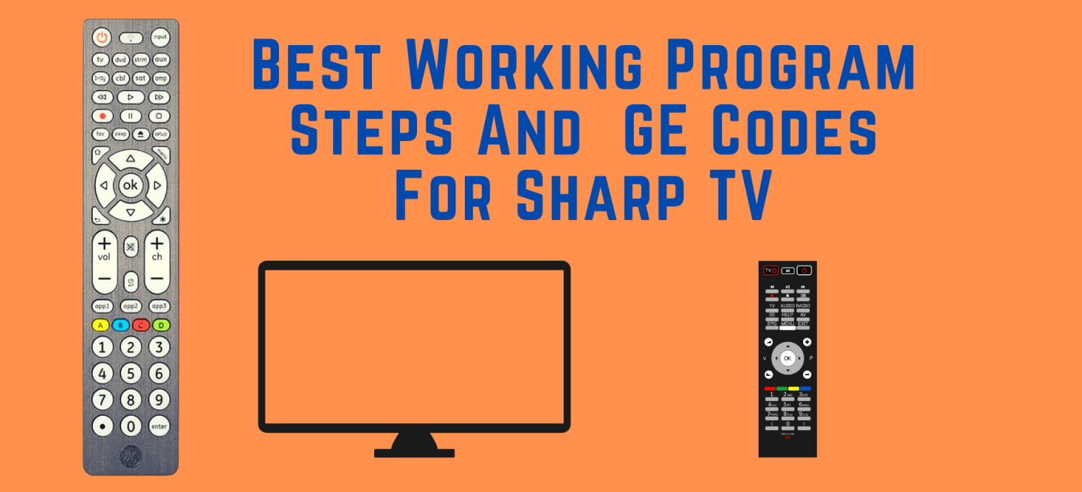 GE Universal Remote Codes for Sharp TV - Remotes Replacement