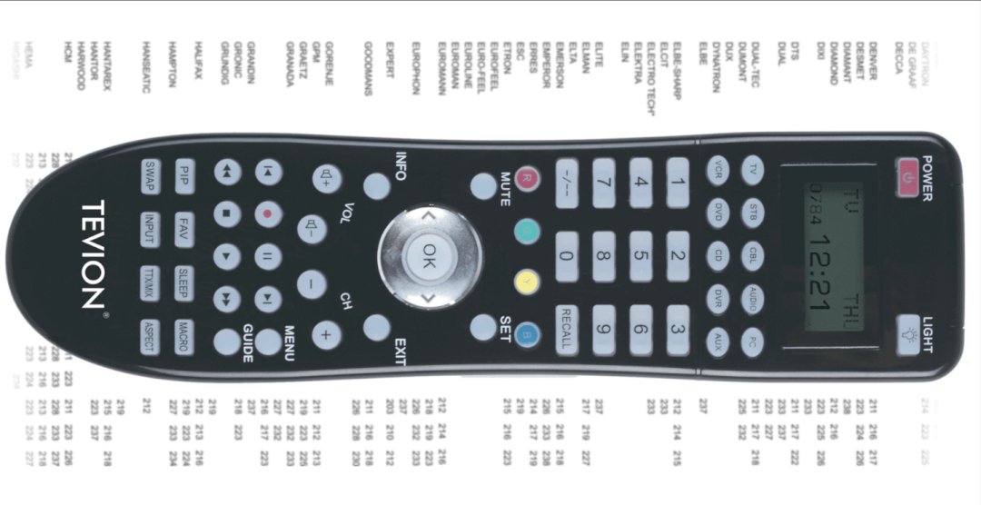 What Are The Tevion Universal Remote Codes - Remotes Replacement
